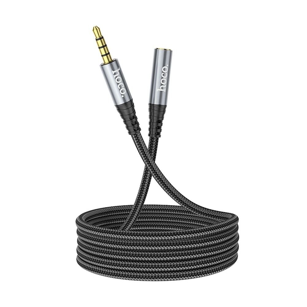 HOCO kabel AUX Audio Jack 3,5mm męski na żeński UPA20 1m czarny - Partner Tele | Sklep EMPIK.COM