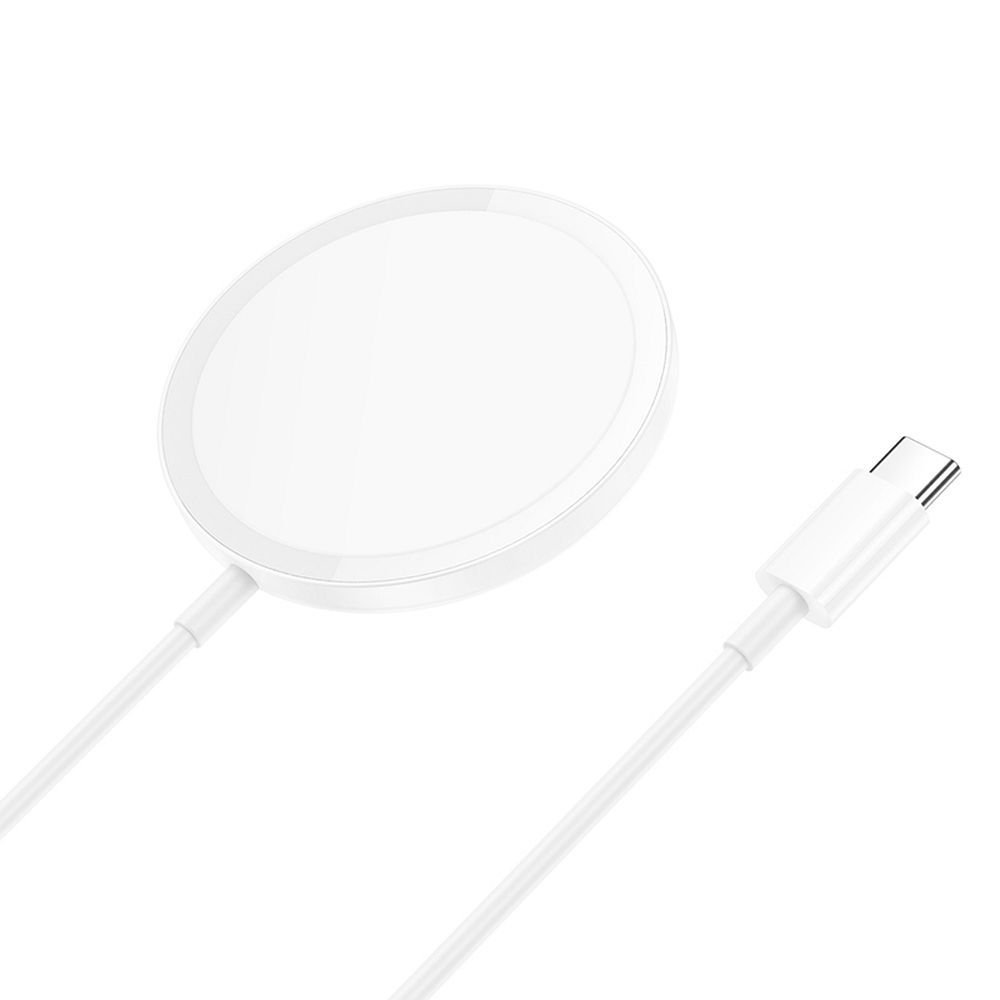 HOCO ładowarka indukcyjna kompatybilna z MagSafe 15W Enjoy CW52 biała ...