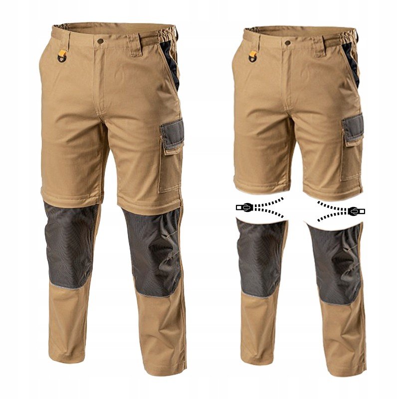 Hoegert Technik EDGAR II spodnie ochronne ciemne beżowe 2XL (56 ...