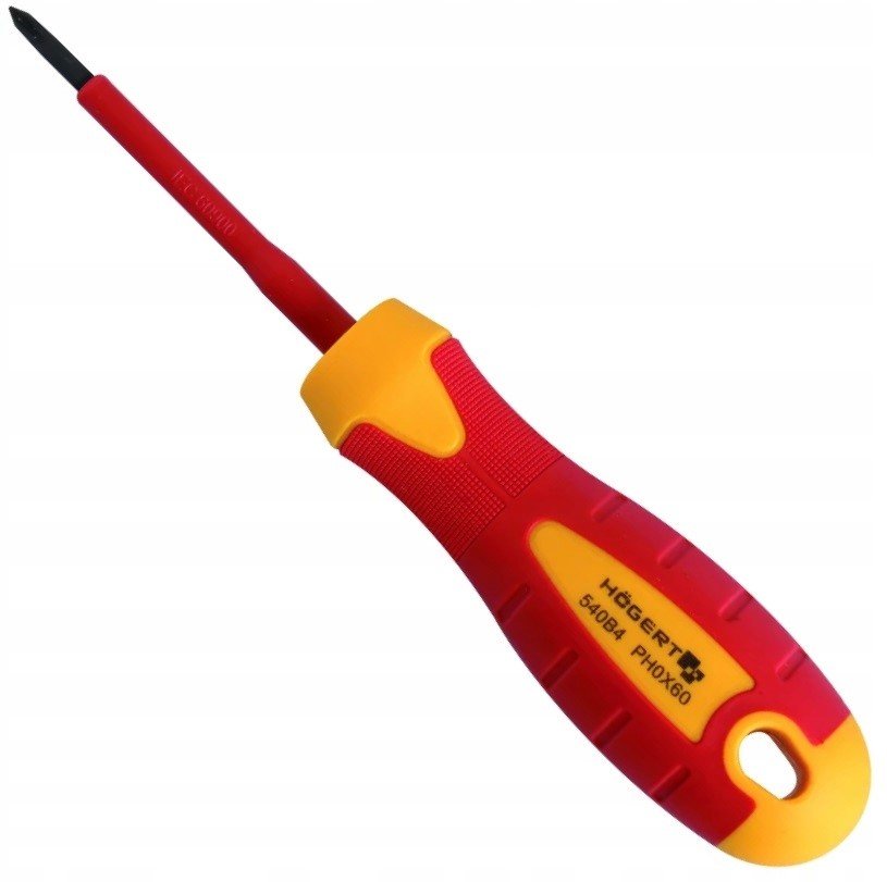 Hoegert Technik Wkrętak PH0 60 mm izolowany 1000V stal S2 - Hoegert ...