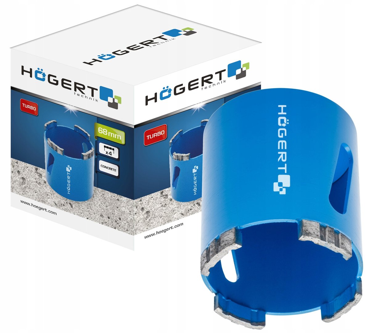 HOGERT HT6D476 OTWORNICA DIAMENTOWA SEGMENTOWA KORONKA POD PUSZKI 68mm ...