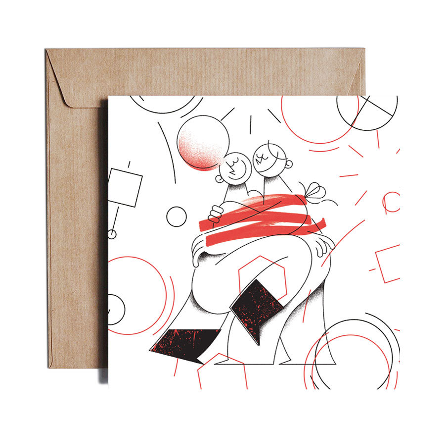 Hold Me Tight - Greeting card by PIESKOT Polish Design - PIESKOT ...