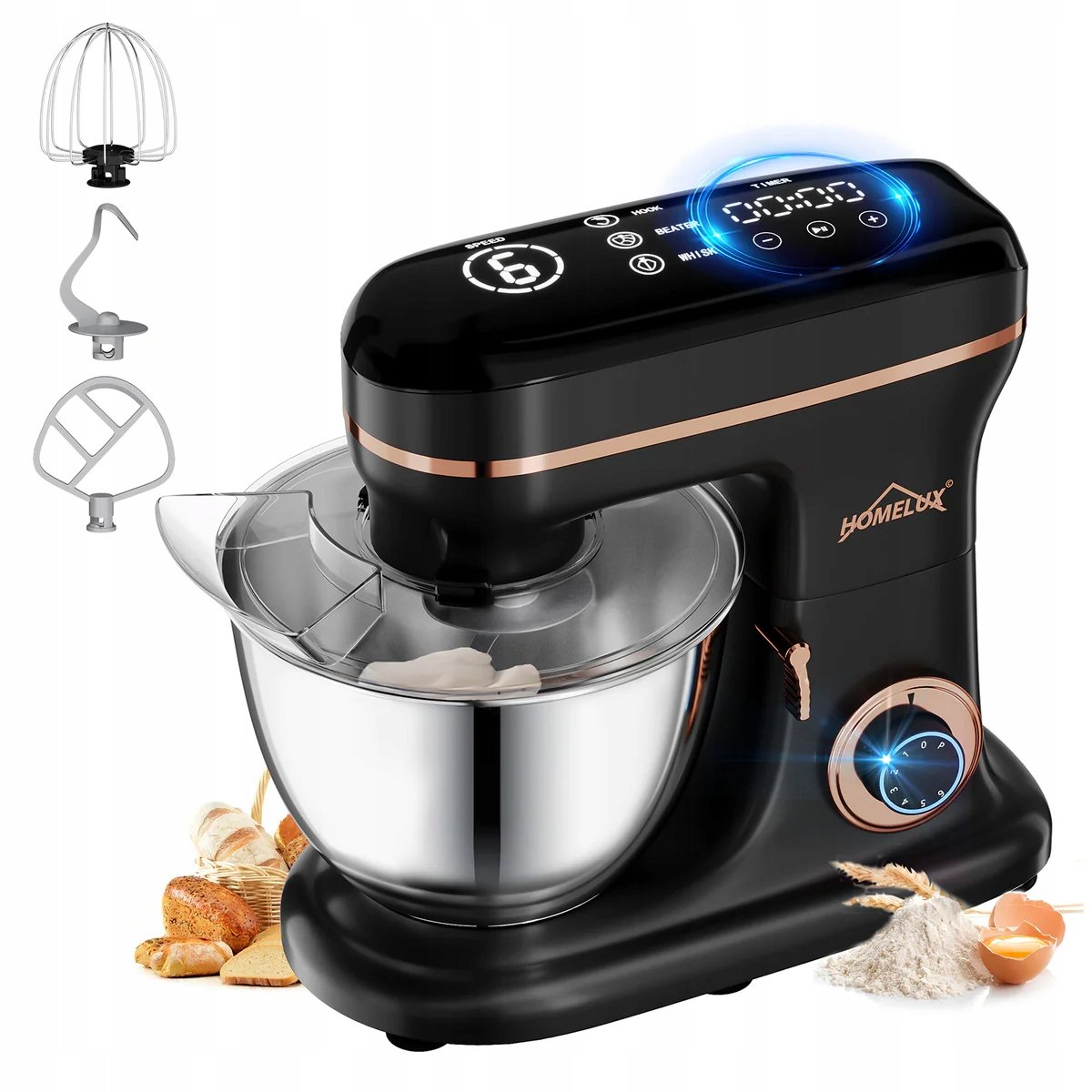 HOMELUX Robot kuchenny 8 L 1800 W, 6 prędkości czarny - Homelux | AGD ...