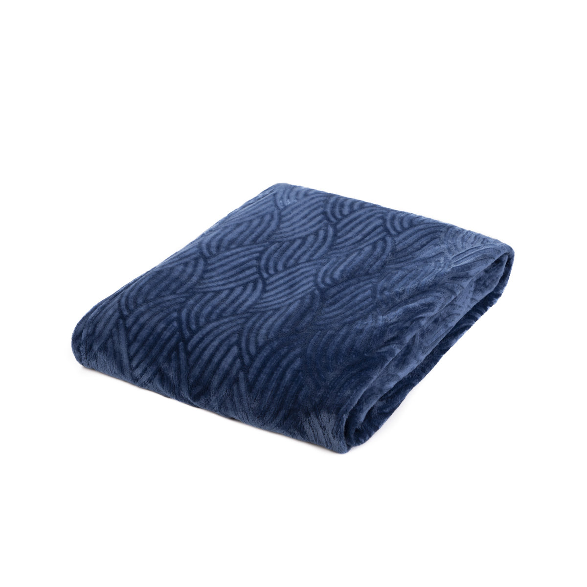 HOMLA EMBER Koc granatowy we wzór 150x200 cm - Homla | Sklep EMPIK.COM