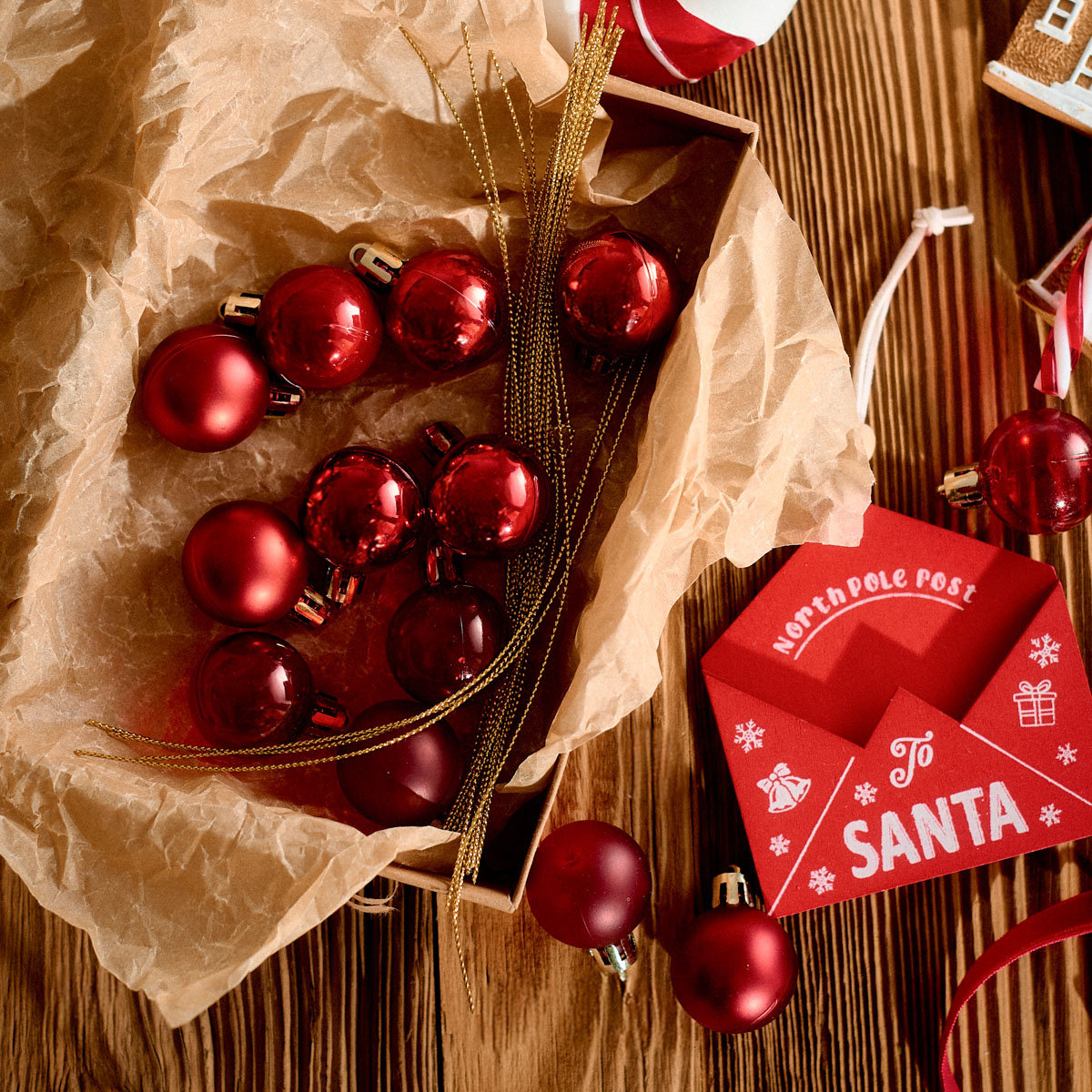 HOMLA GERONI Bombki czerwone zestaw 24 szt. 3 cm - Homla | Sklep EMPIK.COM