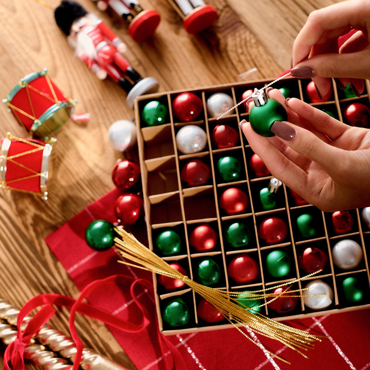 HOMLA GERONI Bombki kolorowe zestaw 48 szt. 3 cm - Homla | Sklep EMPIK.COM