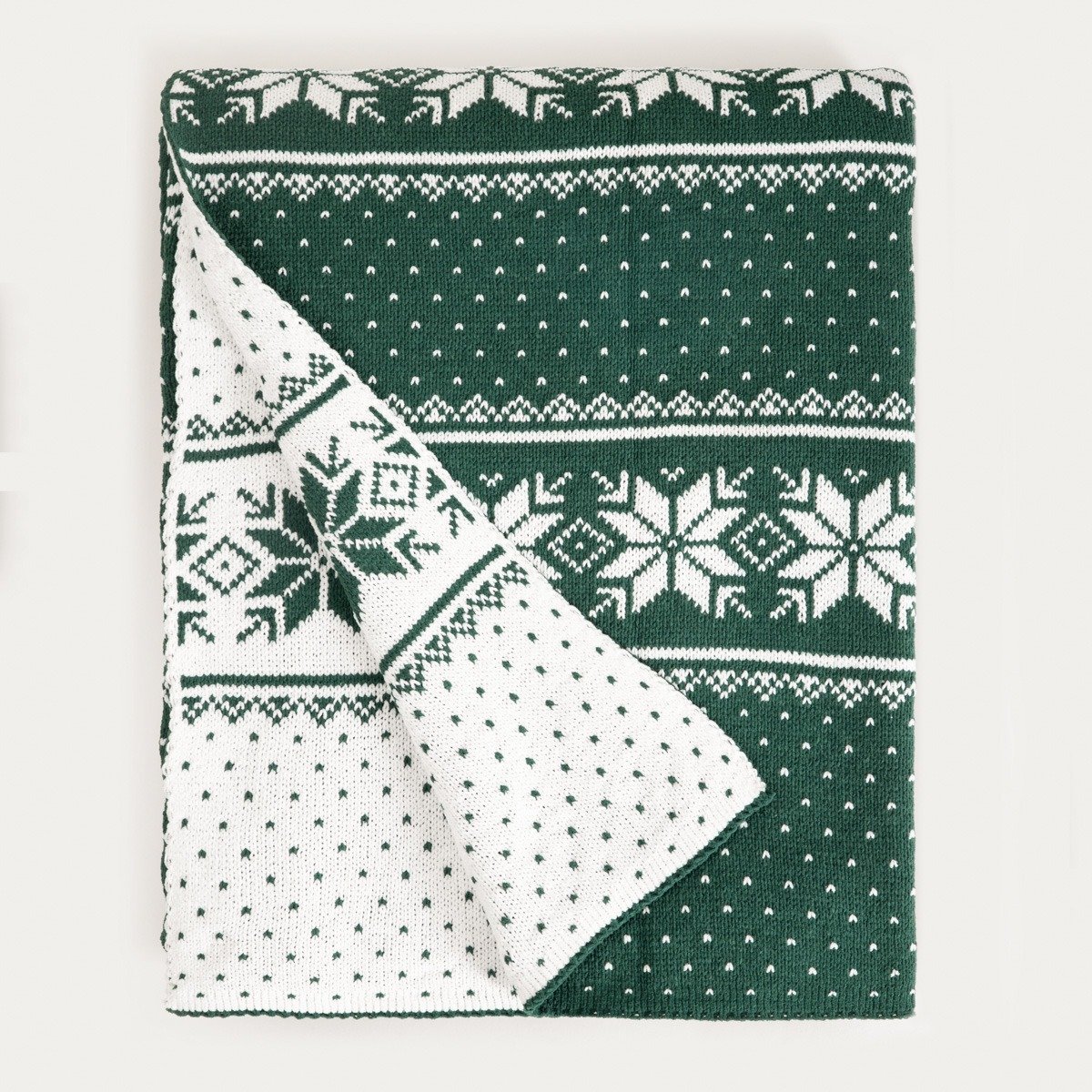 HOMLA Koc LIRI szenilowy w śnieżynki 150x200 cm - Homla | Sklep EMPIK.COM