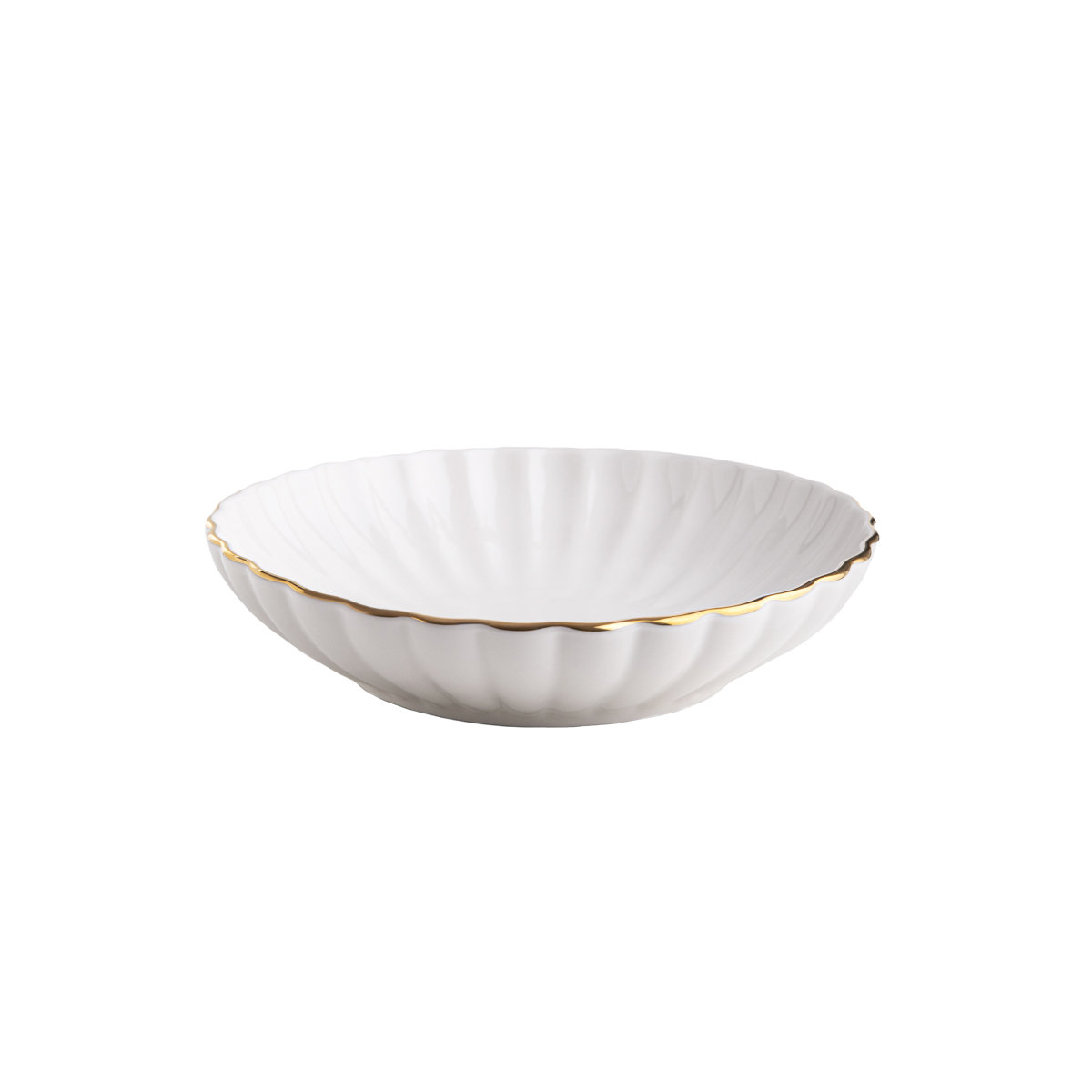 HOMLA MELIDA Talerz głęboki ze złotą obwódką 20 cm - Homla | Sklep ...