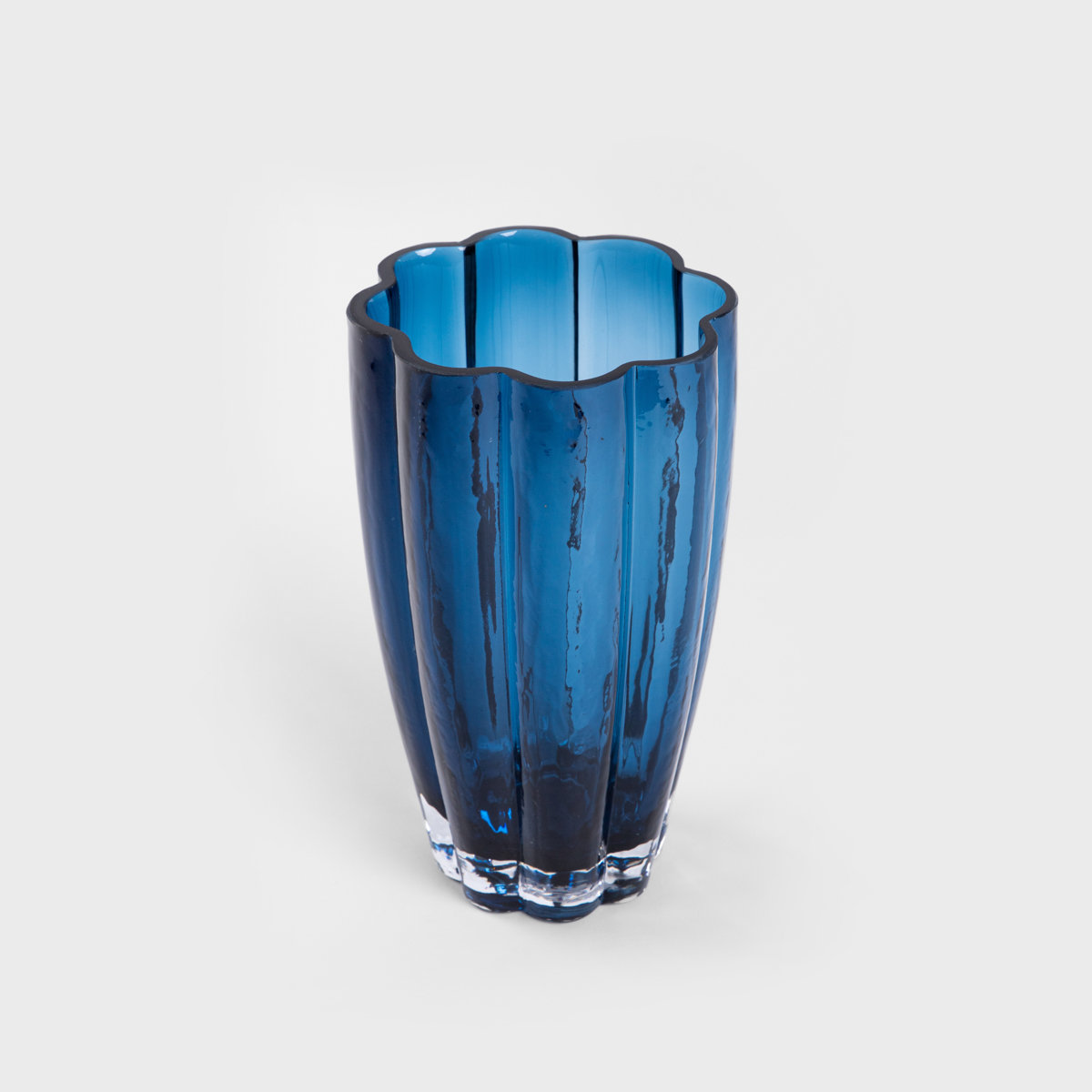 HOMLA PINATO Wazon szklany grafitowy 15x15x26 cm - Homla | Sklep EMPIK.COM