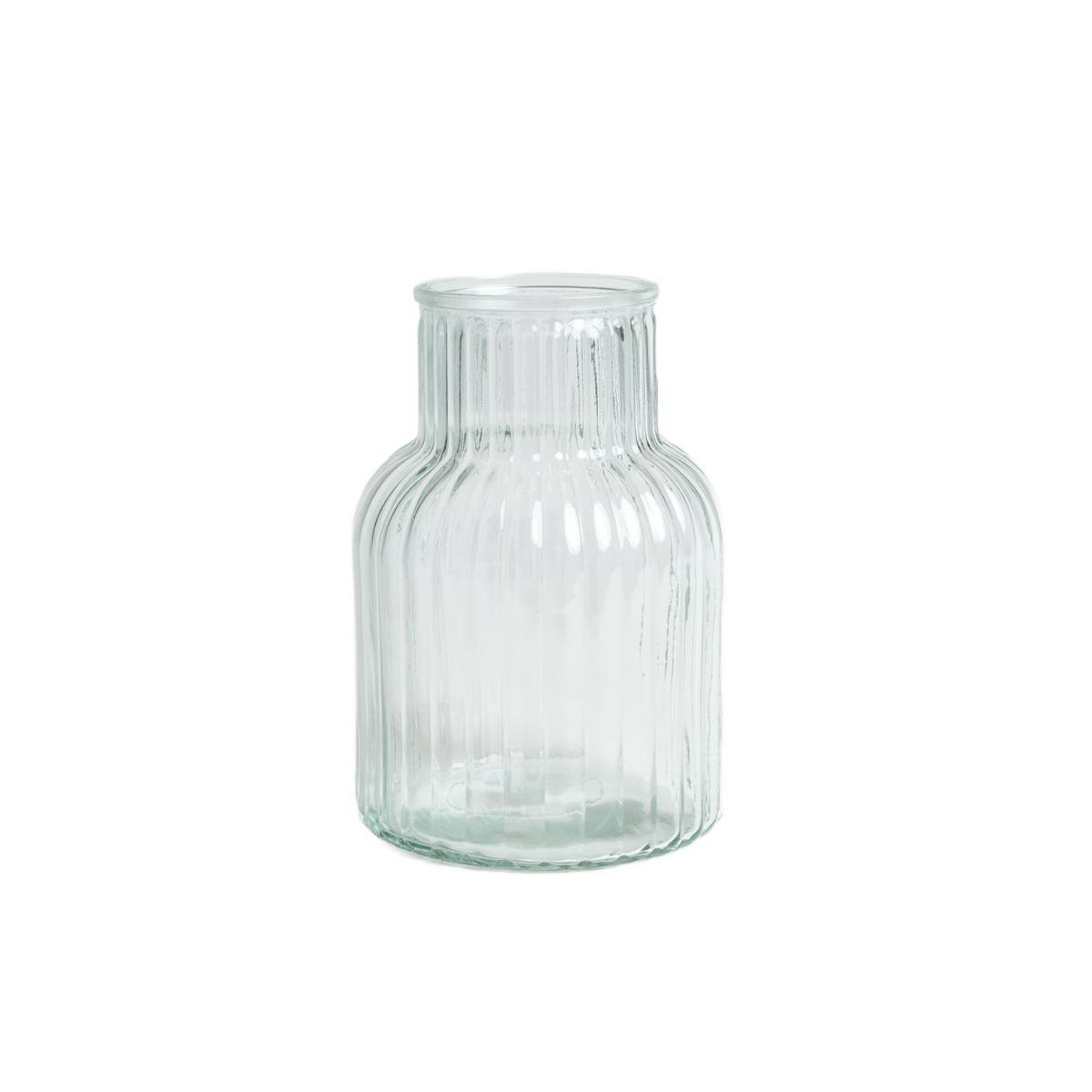 HOMLA SPIKE Wazon ryflowany szklany 13,5x20 cm - Homla | Sklep EMPIK.COM