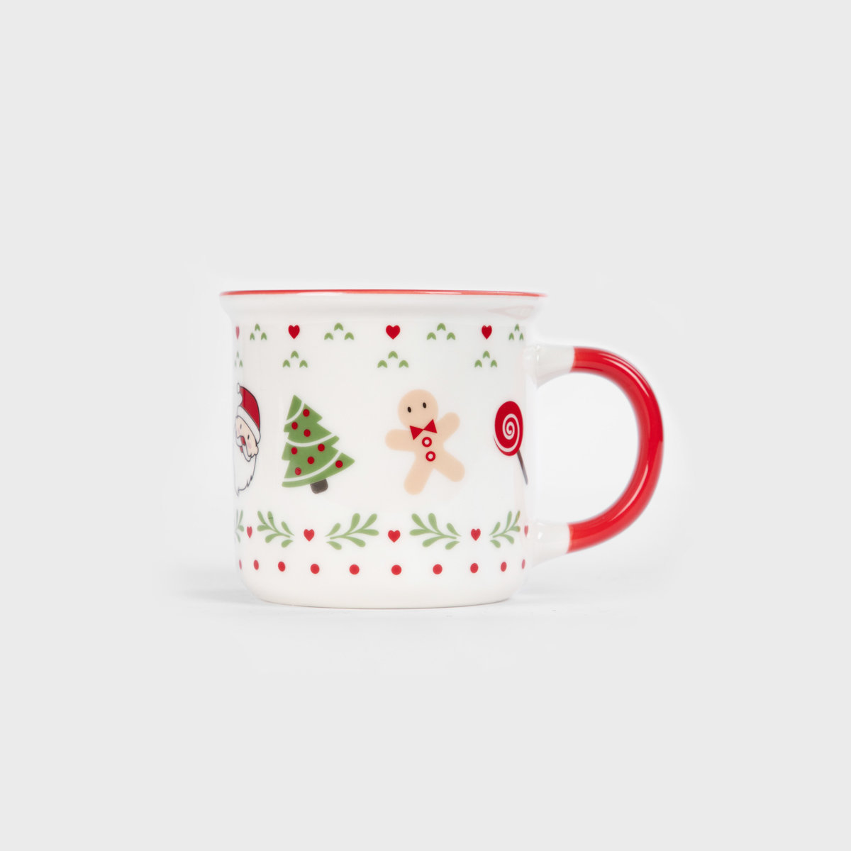 HOMLA UNIS Kubek z ciastkiem i czerwonym uchem 400 ml - Homla | Sklep ...