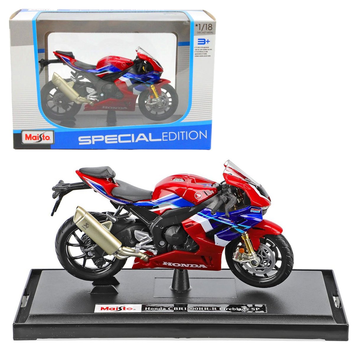 HONDA CBR 1000RR-R FIREBLADE SP MODEL MOTOCYKLA W SKALI 1:18 MAISTO - RODZINKOWO.PL | Sklep ...