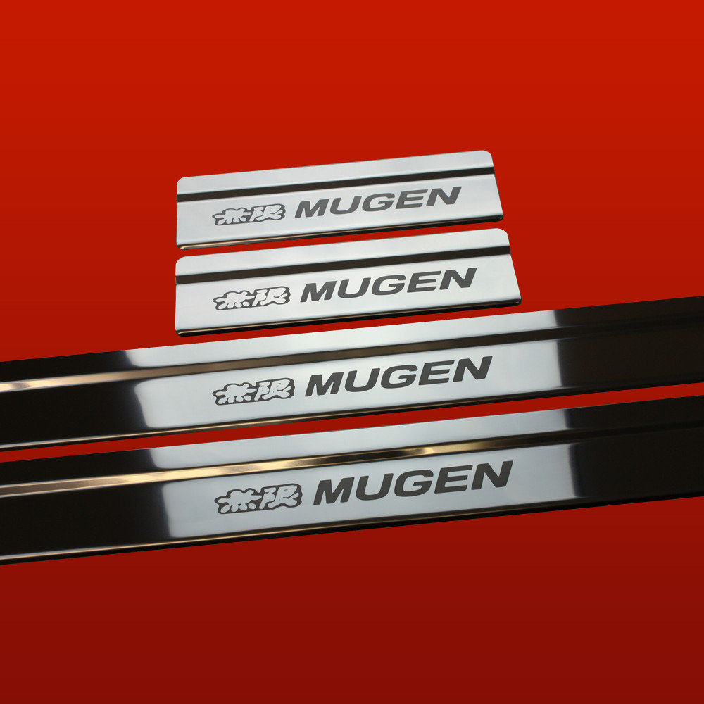 HONDA CIVIC MK8 Listwy progowe MUGEN Salon Wykończenie połysk ze stali ...