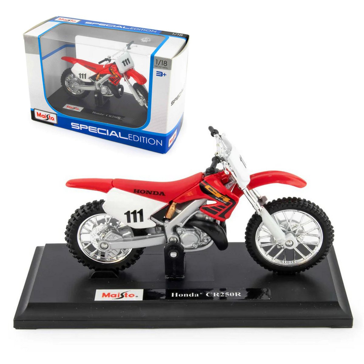 Honda Cr250R Cross Model Motocykla W Skali 1:18 Maisto - RODZINKOWO.PL | Sklep EMPIK.COM