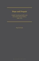 Hope and Despair: English-speaking Intellectuals and South African ...
