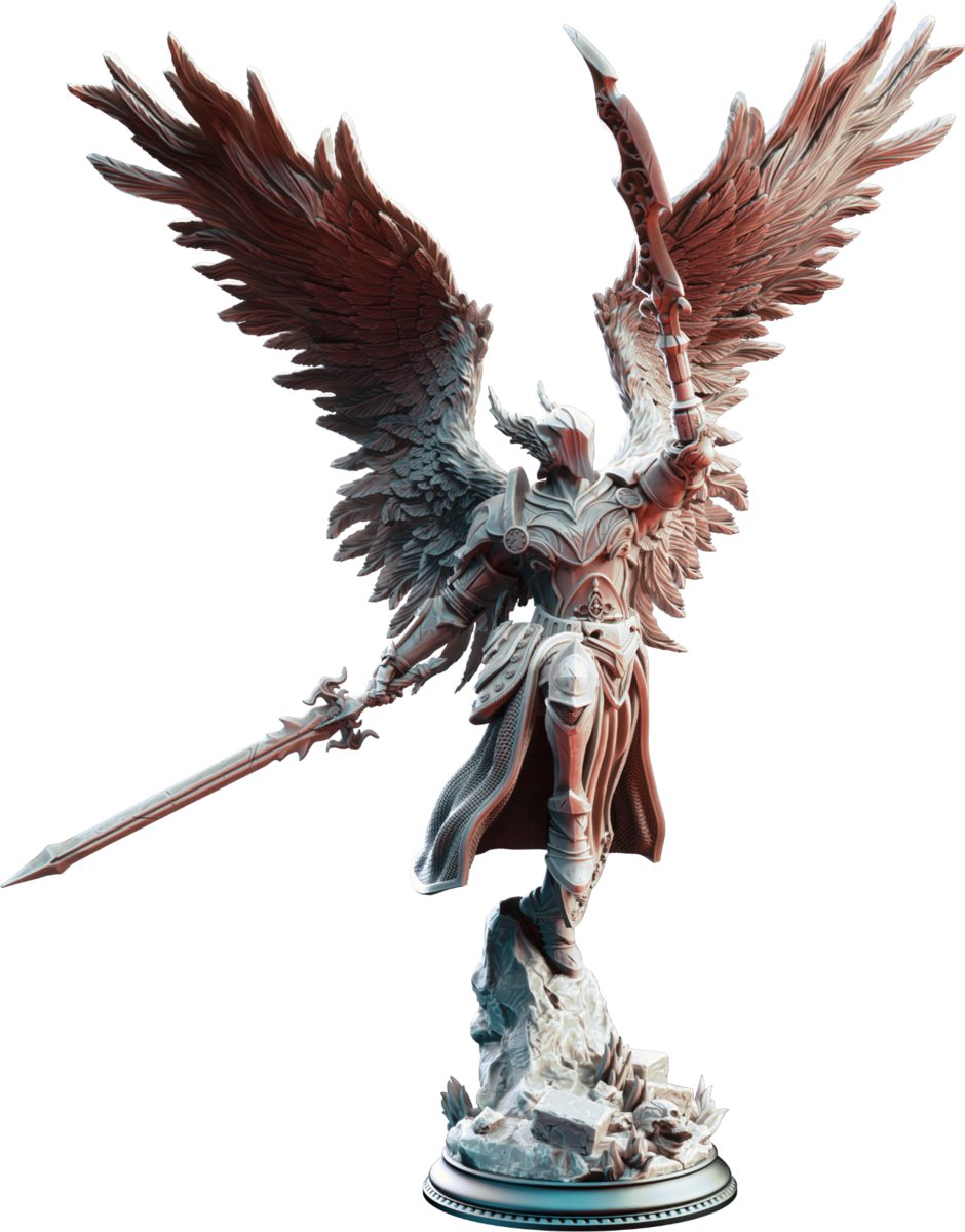 Horauthin Archanioł Paladyn Bóg Figurka 14k + BONUS do DND D&D druk 3D ...