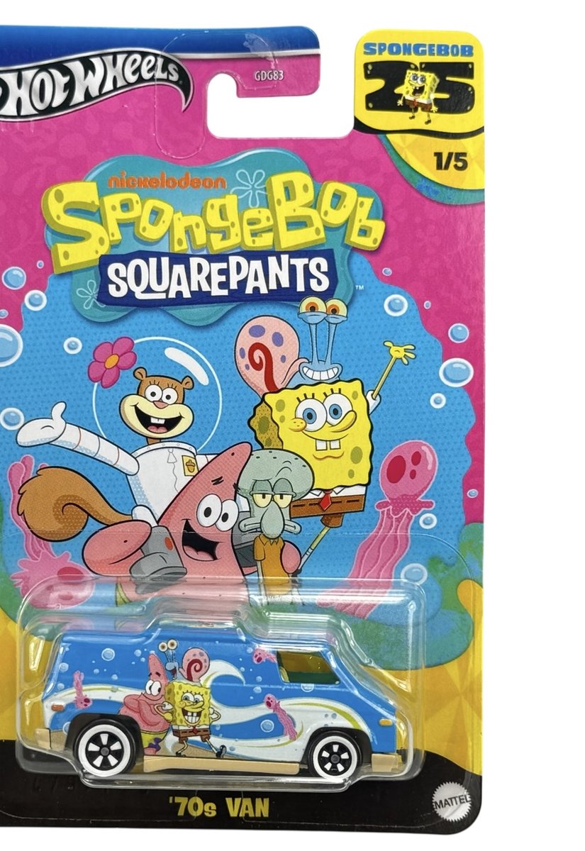 Hot Wheels '70S Van Spongebob Squarepants 25 1/5 Hrv57 - Hot Wheels ...