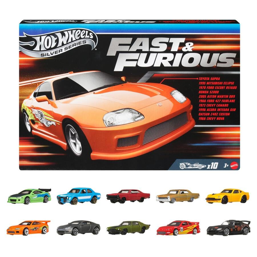 HOT WHEELS FAST & FURIOUS ZESTAW KOLEKCJONERSKI 10szt JCT92 - Hot ...