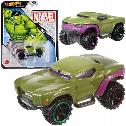 Hot Wheels Marvel Hulk Auto Samochodzik Metalowy Kolekcjonerski Mattel ...