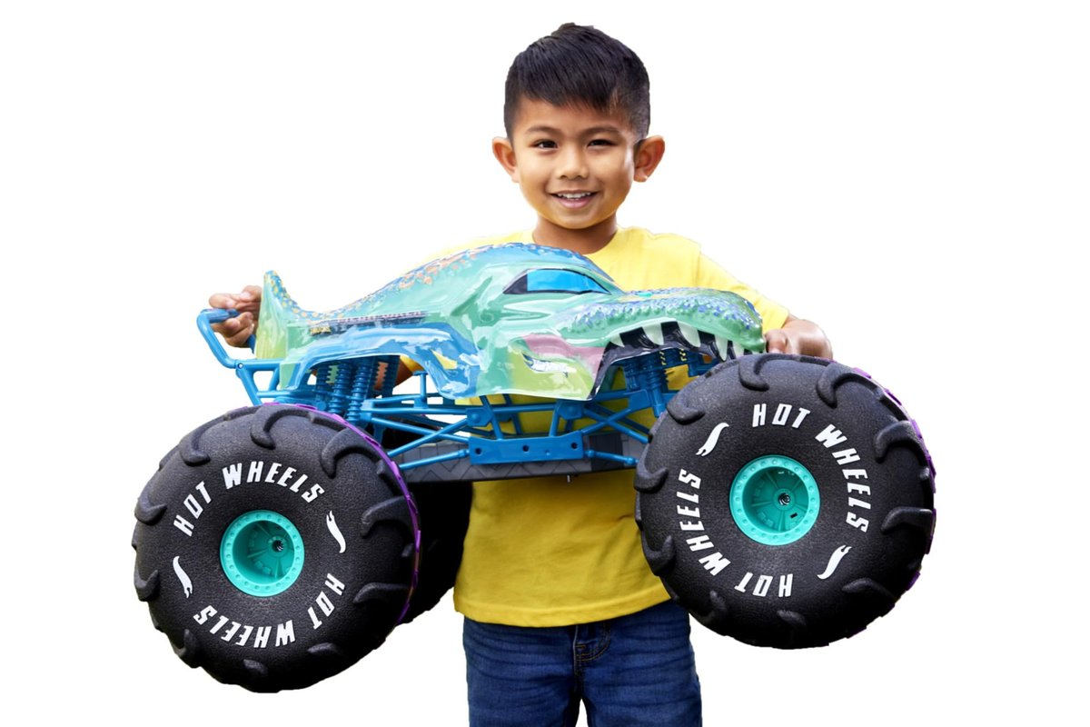 Hot Wheels Monster Trucks Zdalnie sterowany samochód, Mega-Wrex RC XL w ...