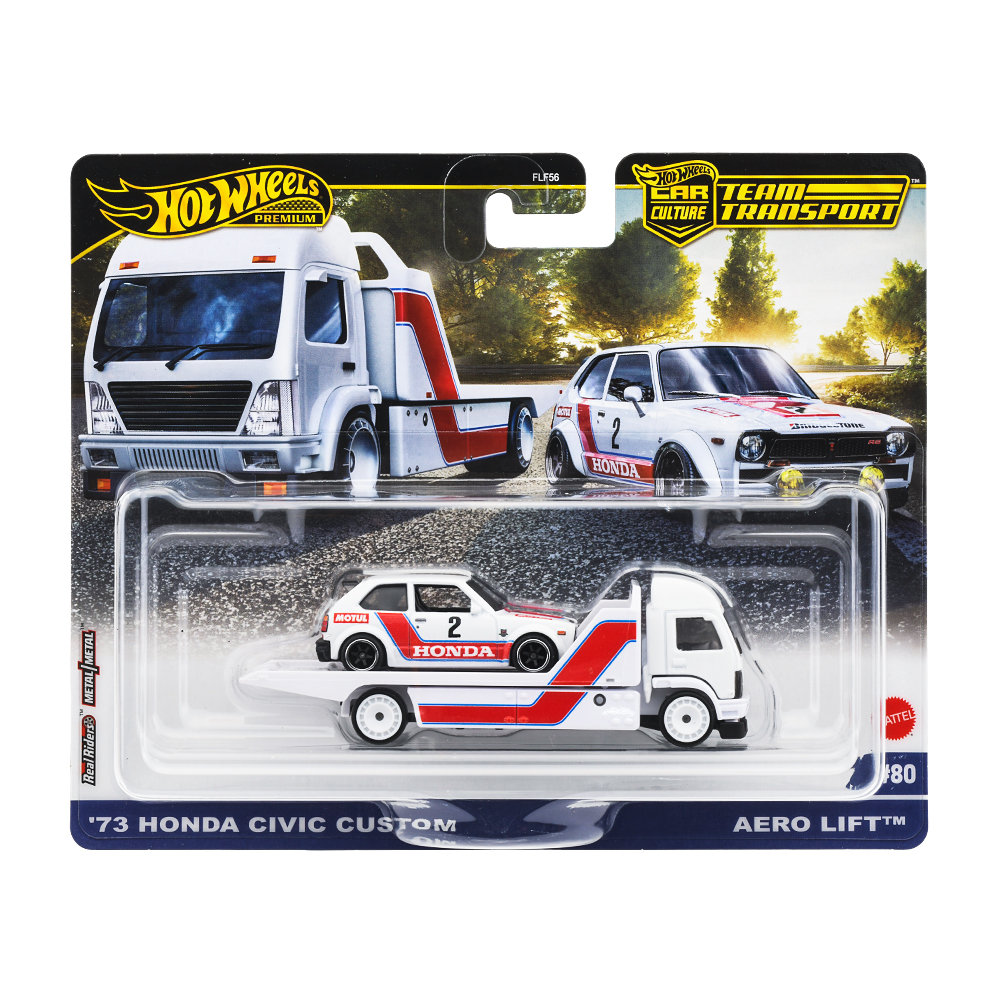 HOT WHEELS PREMIUM '73 HONDA CIVIC CUSTOM + AERO LIFT #80 JBM36 - Hot ...