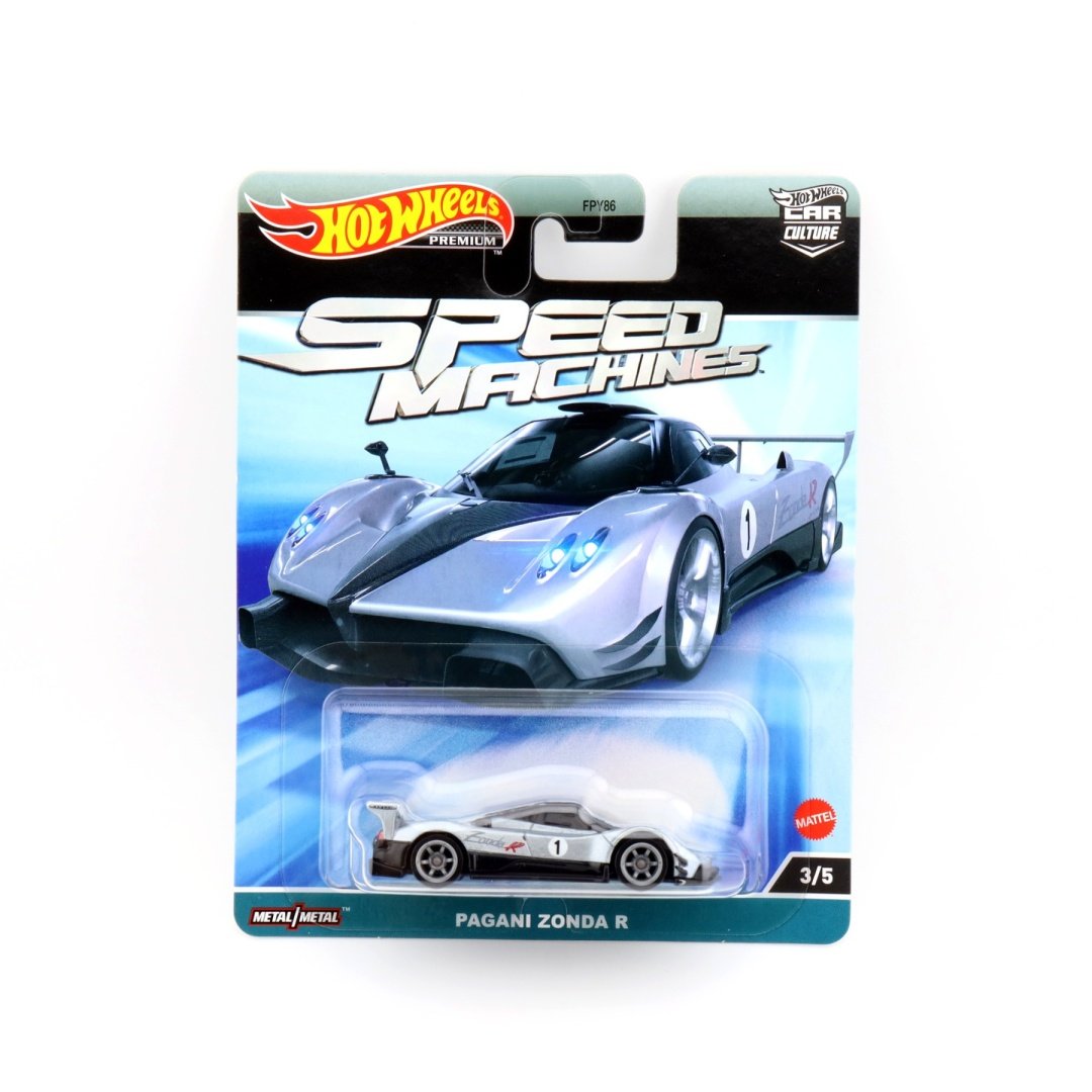 Hot Wheels Premium Car Culture Pagani Zonda R Speed Machines - Hot ...