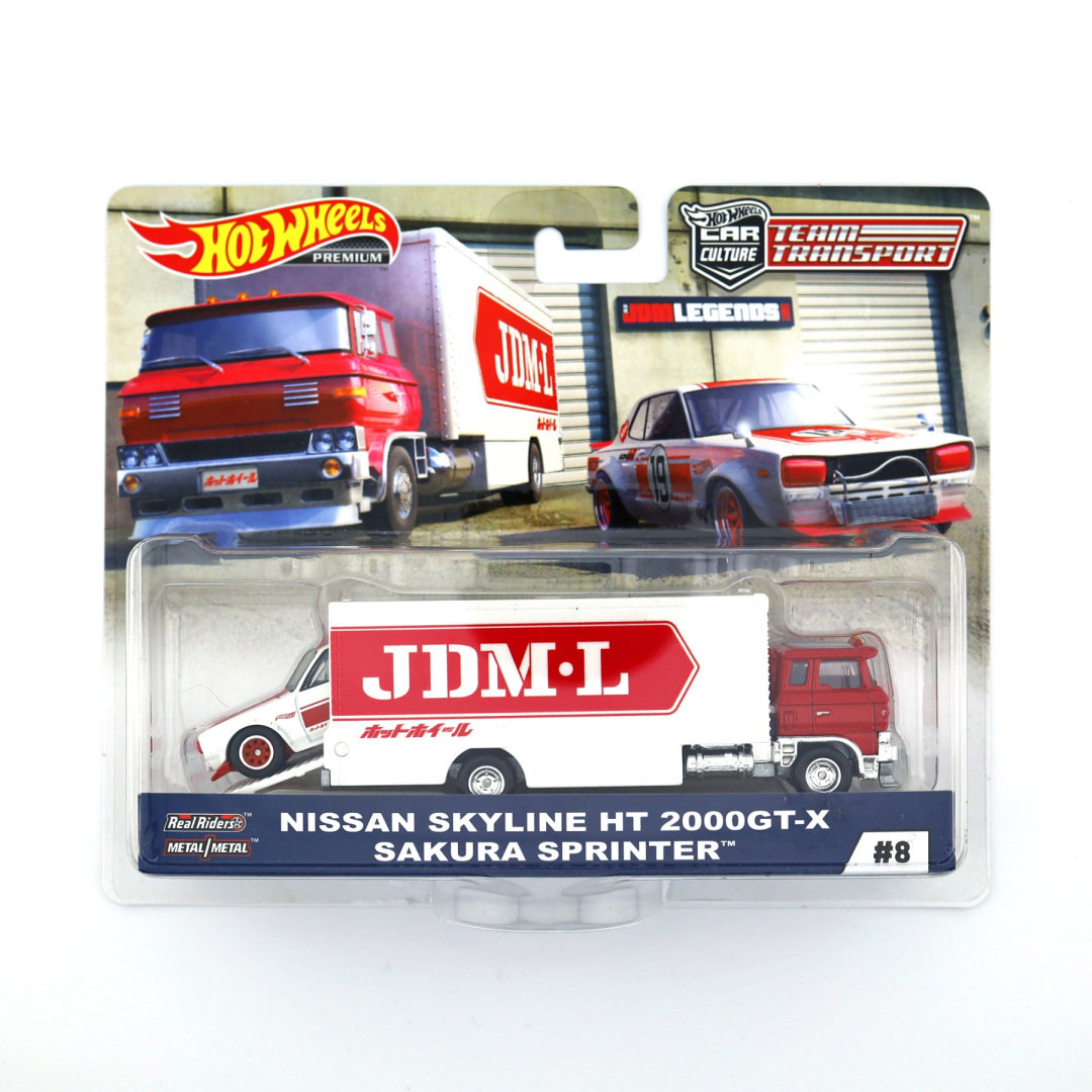 HOT WHEELS Premium Car Culture Team Transport #8 Nissan Skyline HT ...