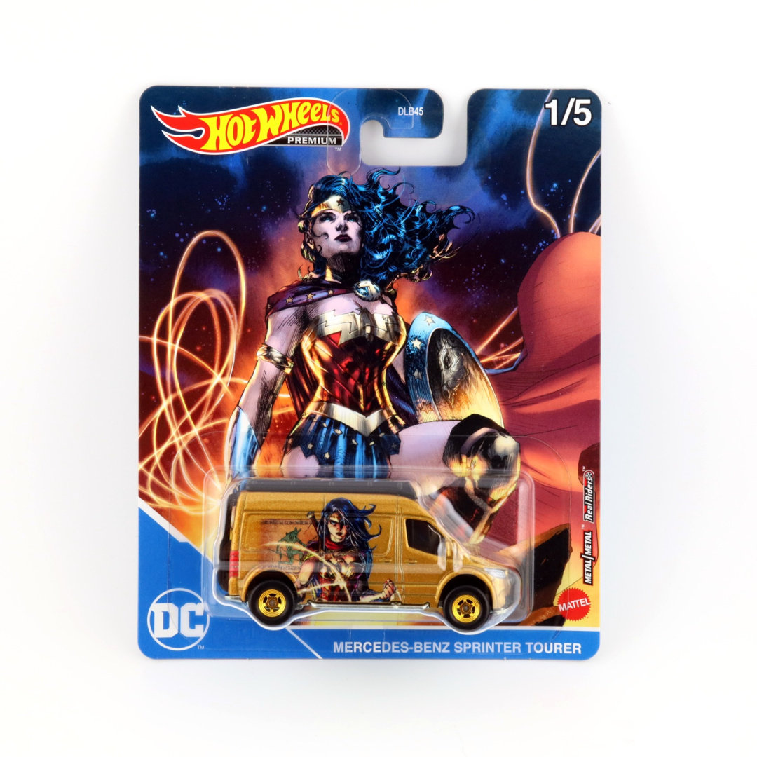 HOT WHEELS Premium DC Comics Mercedes-Benz Sprinter Tourer GRL31 Wonder ...