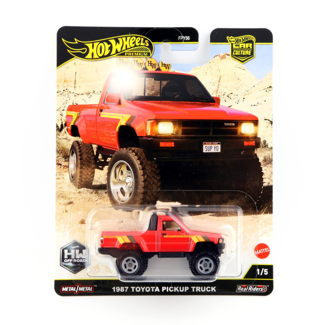 Hot Wheels, Premium Kultowe auta 1987 Toyota Pickup Truck Auto 1:64 ...