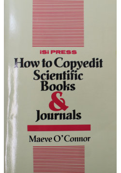 How to copy edit scientific book and journals - | Książka w Empik