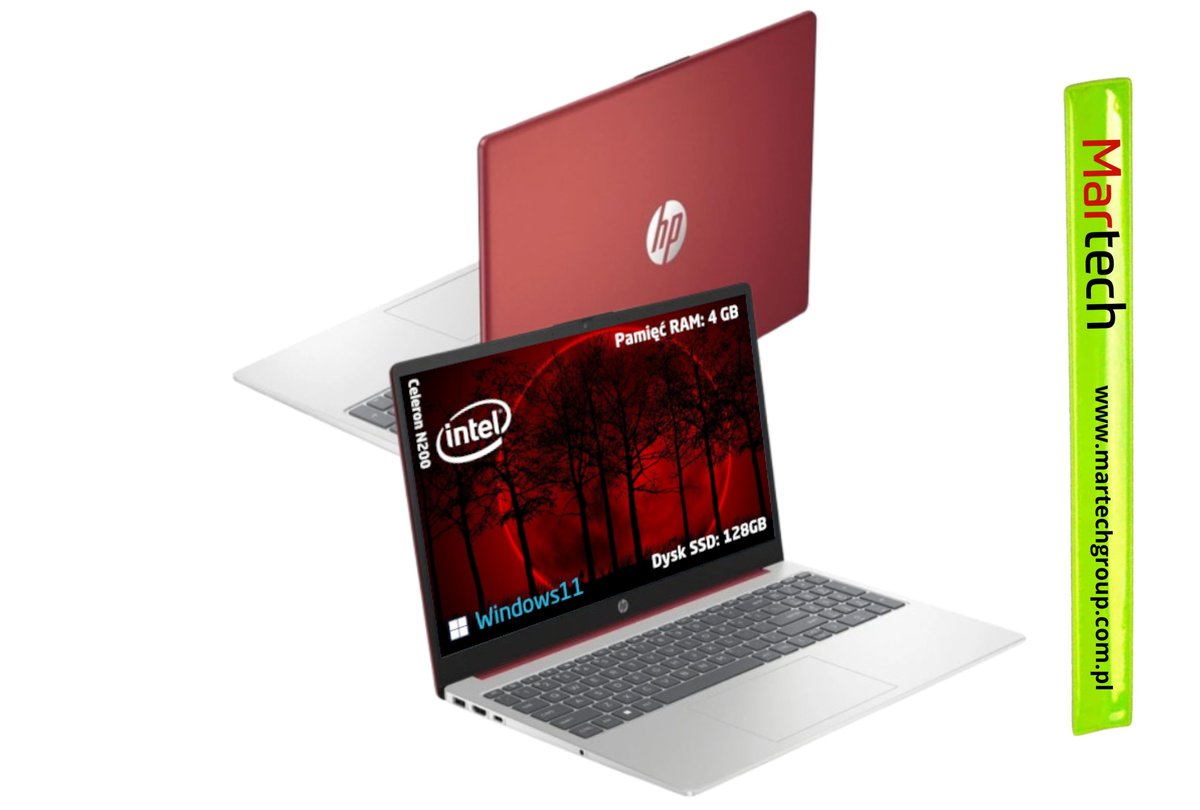 Hp 15,6 Intel 4 Rdzenie 8Gb 128 Gb Win11 Czerwony - HP | Sklep EMPIK.COM