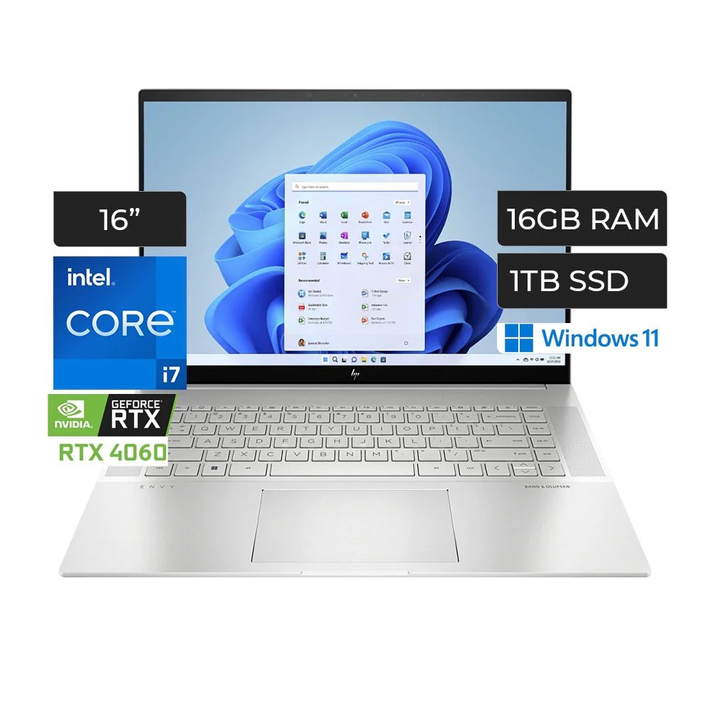 HP Envy 16-H1053 i7-13700H 1TB SSD 64GB 16' (2560x1600) TOUCHSCREEN NVIDIA RTX 4060 8192MB ...