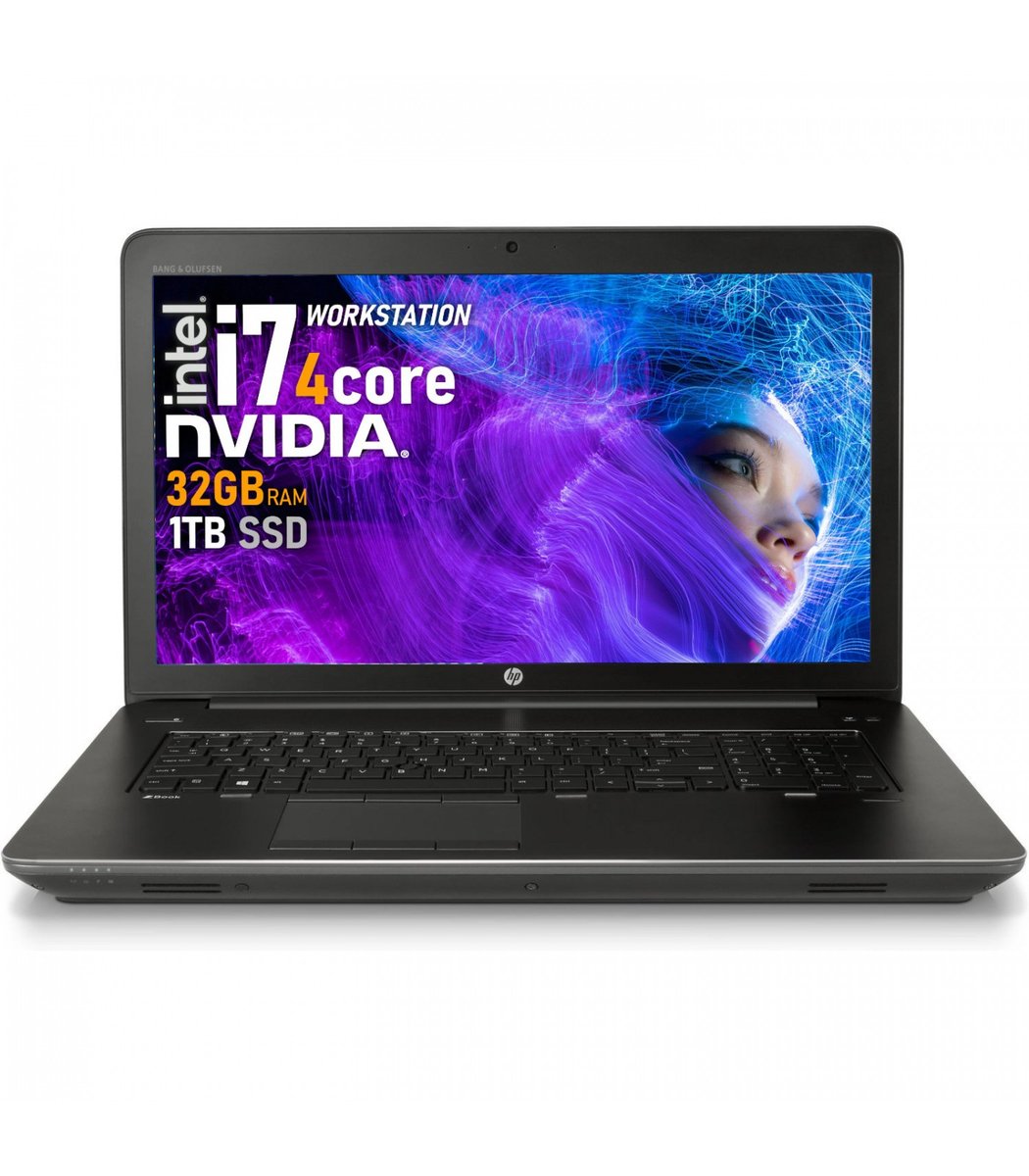 HP Zbook 17 G4 i7-7820HQ 32GB 1TB SSD Quadro P4000 17" FHD IPS Windows ...