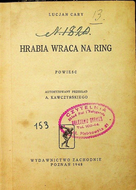 Hrabia wraca na ring 1948 r. - W opisie | Książka w Empik