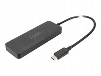 Hub/Koncentrator DIGITUS 3-portowy USB Typ C/3x HDMI 4K/60Hz HDR HDCP 2 ...