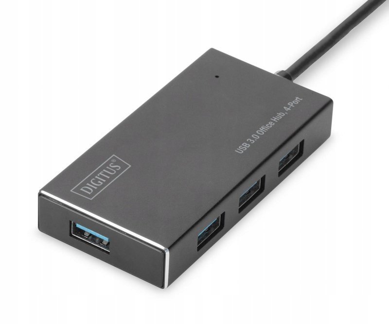 Hub/Koncentrator DIGITUS 4-portowy USB 3.0 SuperSpeed, aktywny ...