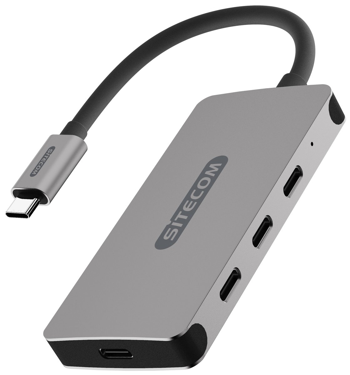 Hub SITECOM CN-386, USB-C, 4x USB-C z PD, 10 Gbps, 100W PD - Sitecom ...