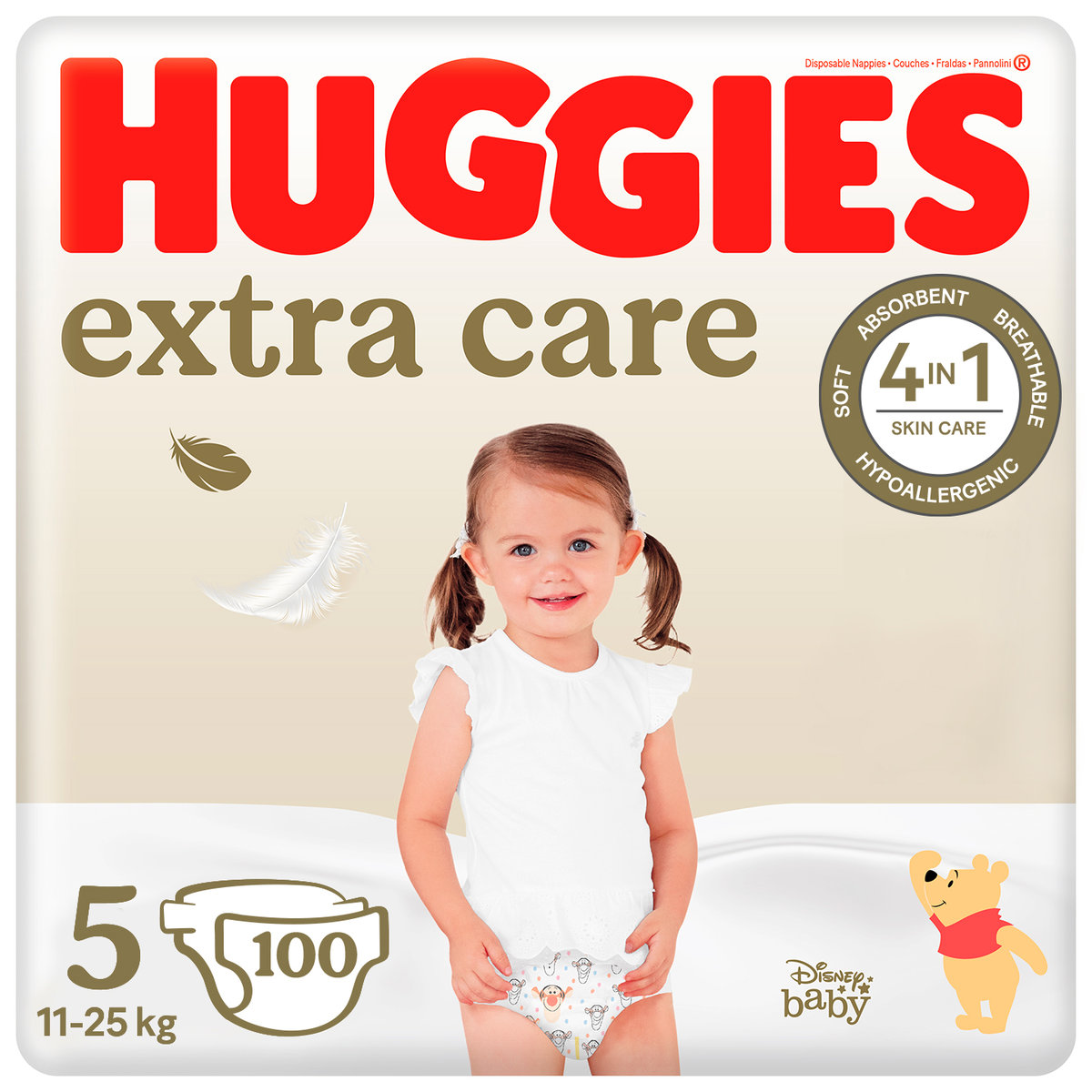 Huggies Extra Care Mega 5 (11-25Kg) Pieluchy 100 Szt - Huggies | Sklep ...