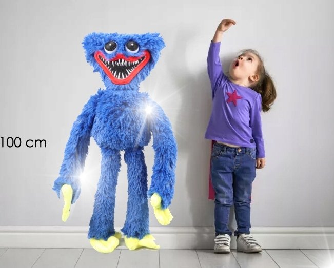 HUGGY WUGGY POPPY PLAYTIME PLUSZOWA HAGI WAGI DUŻY 100 cm PLUSZAK ...