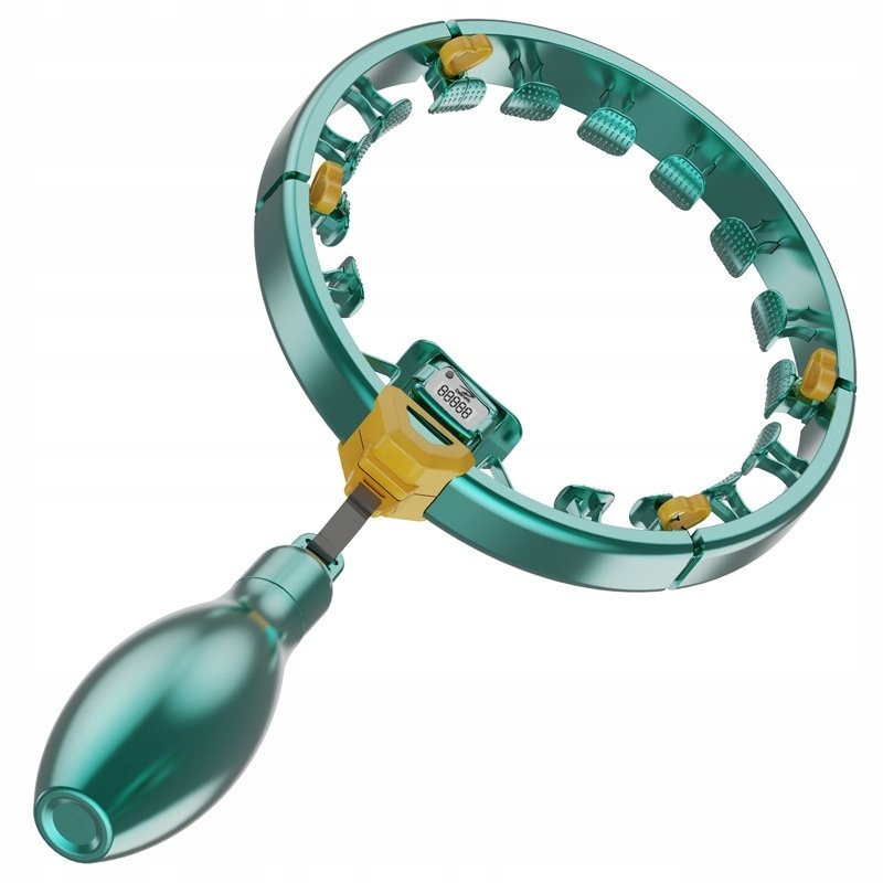 HULA HOP ODCHUDZAJĄCE Z OBCIĄŻNIKIEM I LICZNIKIEM SMART WYPUSTKAMI ...