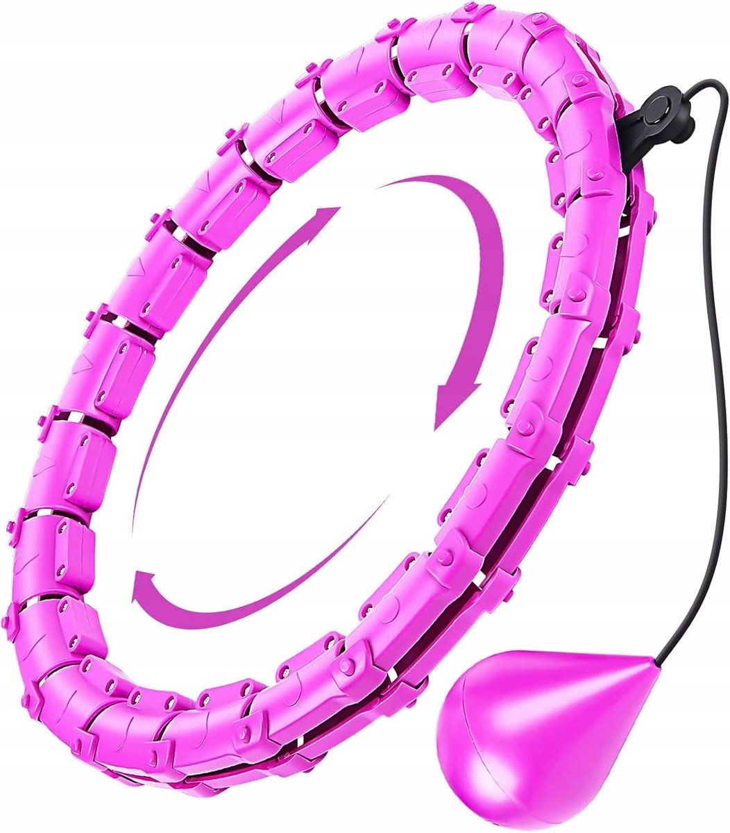 HULA HOP Z KULKĄ OBCIĄŻENIOWĄ DO ODCHUDZANIA CICHY DLA DOROSŁYCH ...