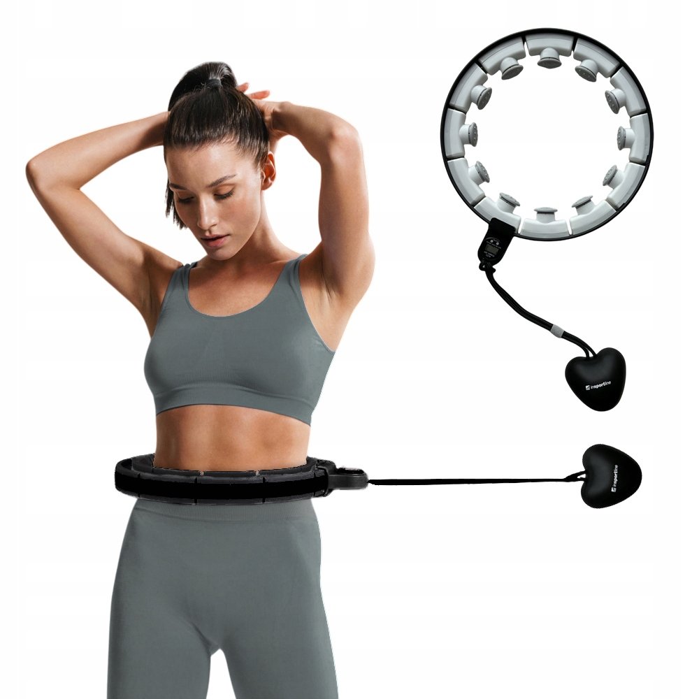 Hula hop z magnesami i obciążeniem inSPORTline Weight Hoop Feel 69-108 ...