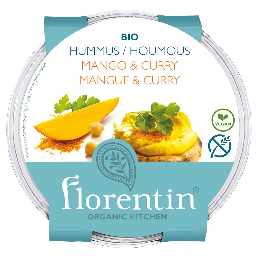 Hummus z Mango i Curry Bezglutenowy Bio 170 G - Florentin - Inna marka ...