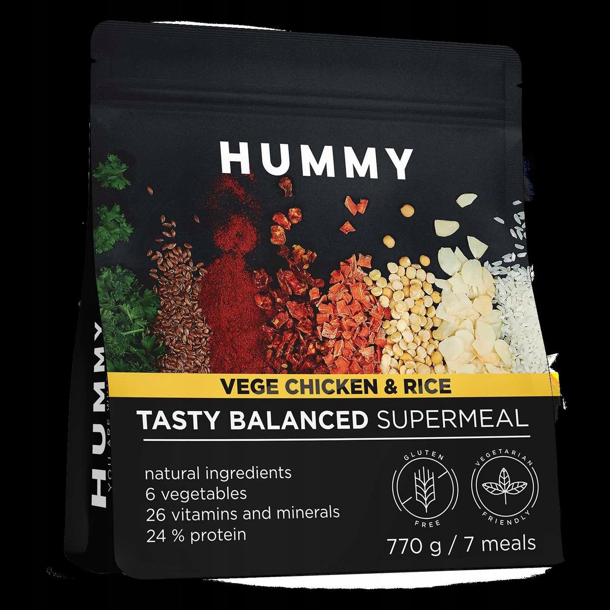 HUMMY pełnowartościowe danie hydrolizowane białko VEGE CHICKEN & RICE ...