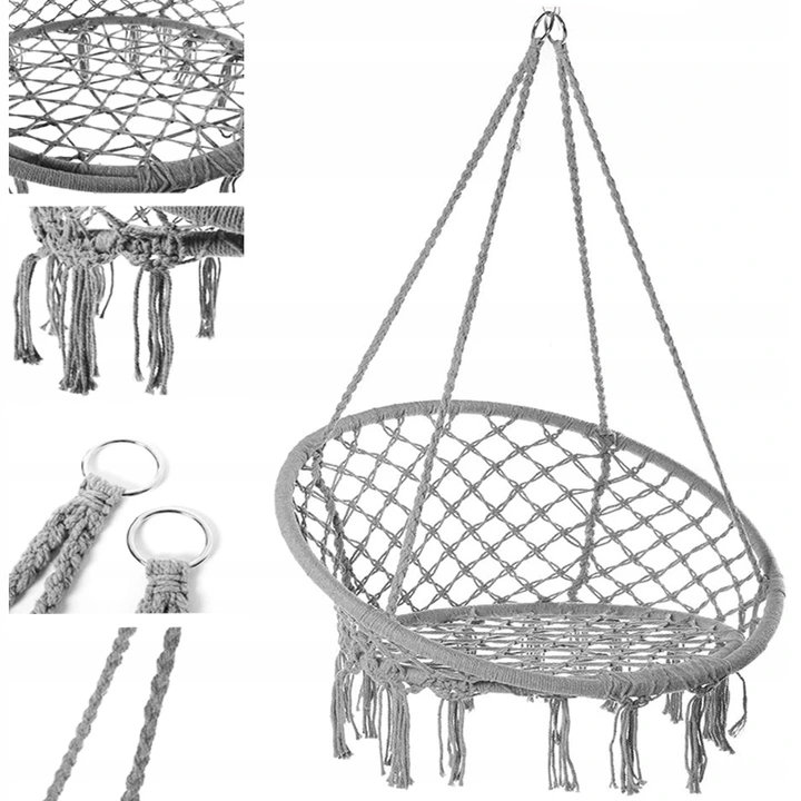 HUŚTAWKA BOCIANIE GNIAZDO FOTEL WISZĄCY OGRODOWY KRZESŁO DO OGRODU DOMU ...