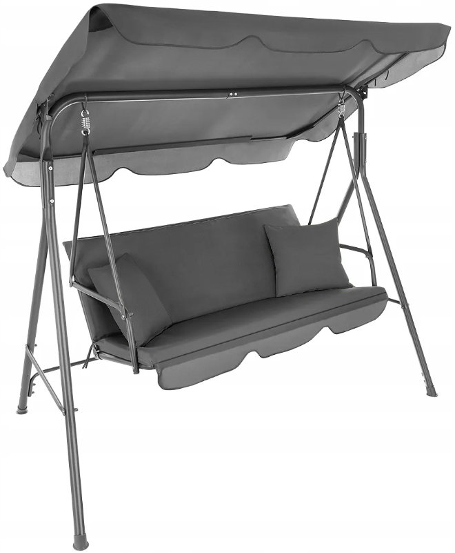 HUŚTAWKA OGRODOWA 3-OSOBOWA ŁAWKA BUJANA + PODUSZKI FUNFIT GARDEN ...