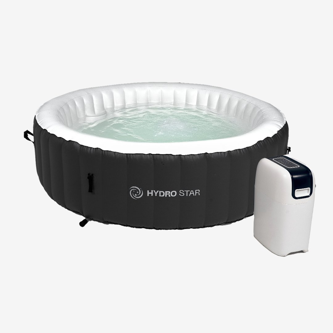 HYDRO STAR dmuchane spa ogrodowe basen HORIZON SZARY okrągły 4-5 os ...