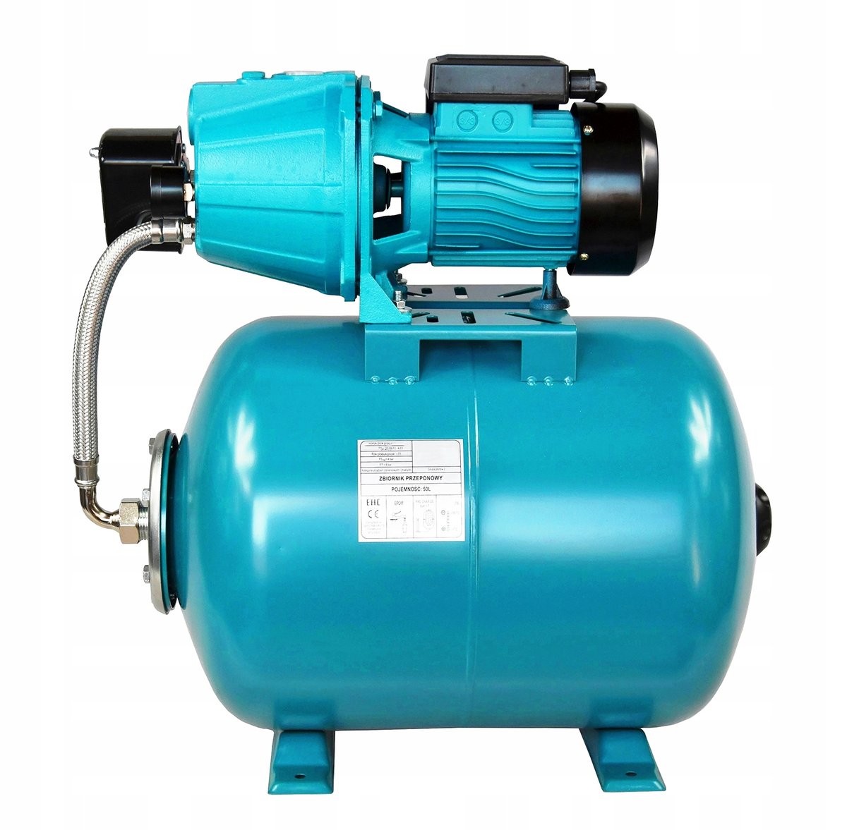 Hydrofor 50l do wody pompa hydroforowa zbiornik pełen zestaw wydajny ...