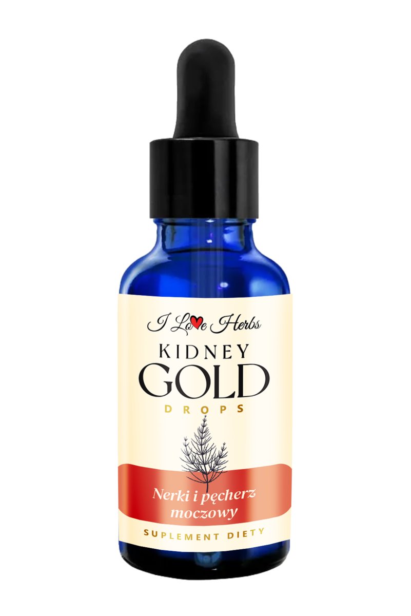 I LOVE HERRBS - KIDNEY Gold Drops NERKI I PĘCHERZ MOCZOWY (50 ml ...