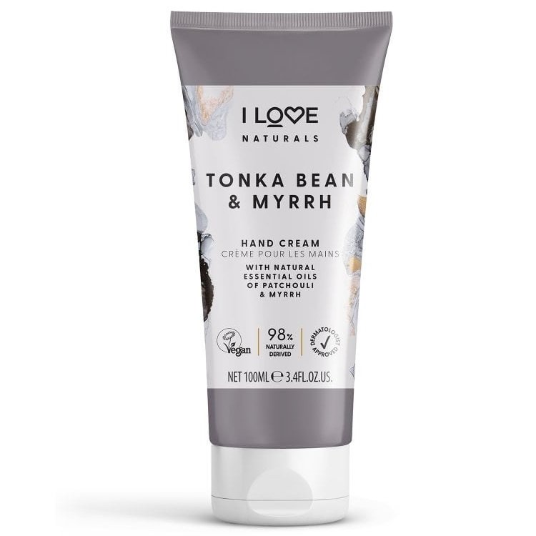 I Love Naturals Hand Cream, Krem do rąk, Tonka Bean & Myrrh, 75ml ...